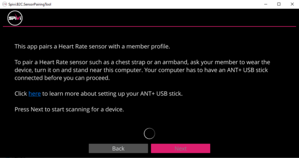 ANT+ HR Monitor (Spivi account pairing) – Spivi