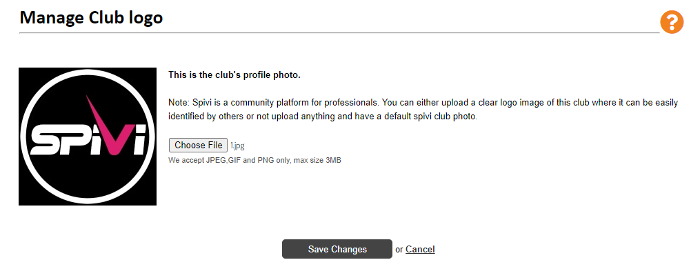 Edit Club Logo – Spivi
