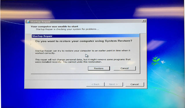 Troubleshooting WINDOWS Recovery Mode (Startup Repair) – Spivi
