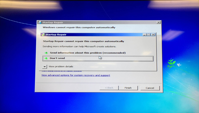 Troubleshooting WINDOWS Recovery Mode (Startup Repair) – Spivi