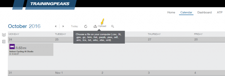 Upload Spivi workout file to Training peaks – Spivi